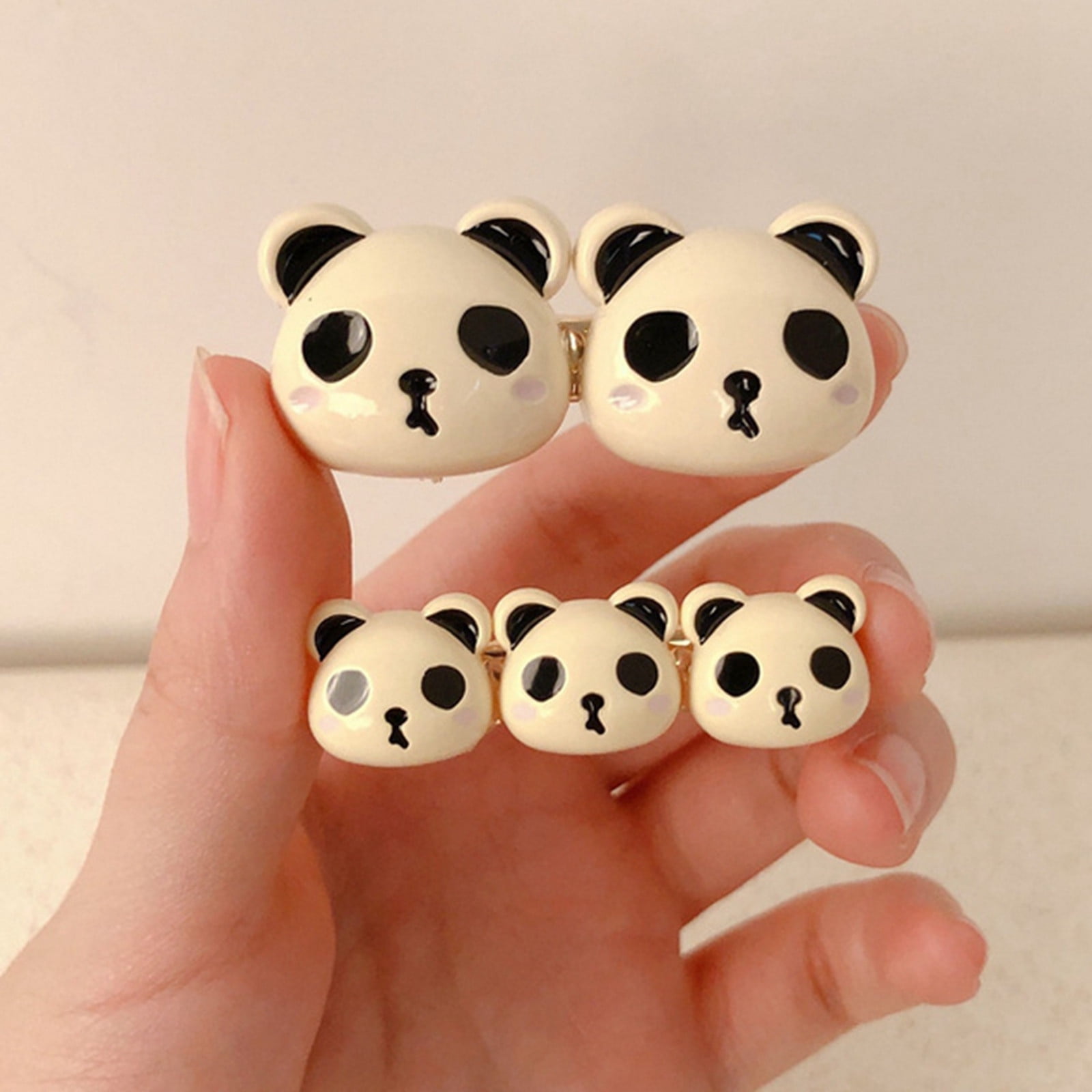 Barrettes Cute Panda Clip Hair Accessory Stylish Forehead Side Clip for ...