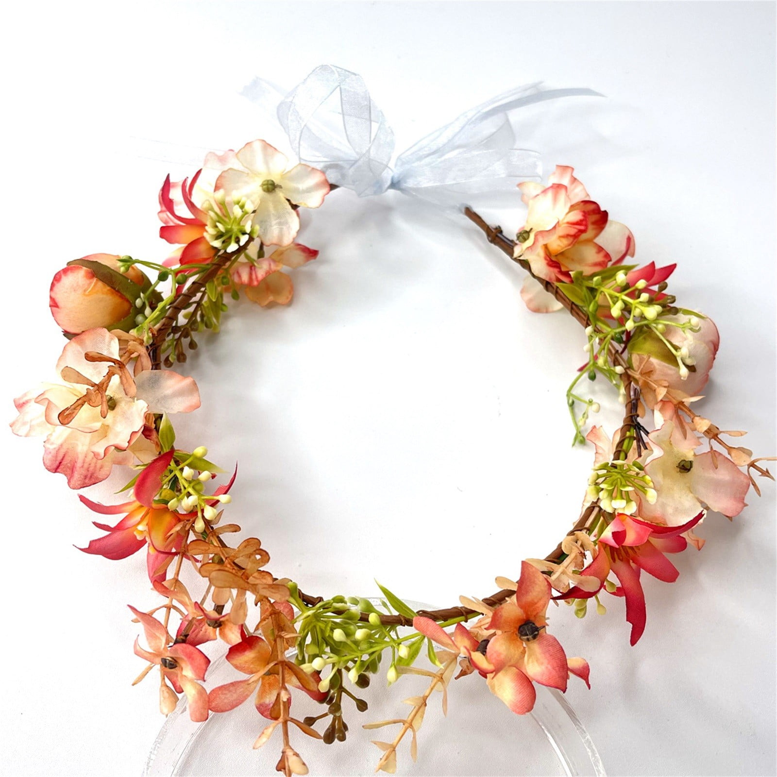 Barrettes Girls Flower Crown Flower Girl Headpiece Boho Little Wreaths ...