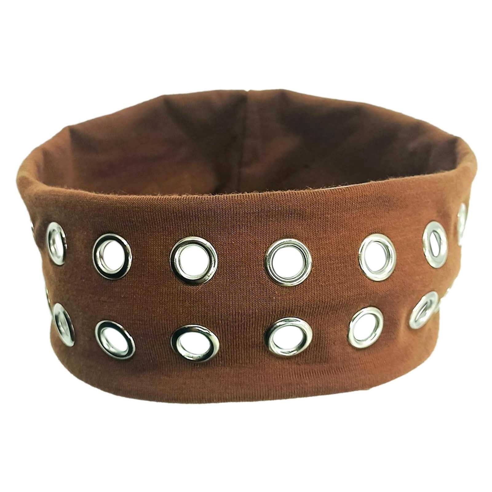 Barrettes Hair Accessories Punk Style Stretch Headband With Grom Met ...