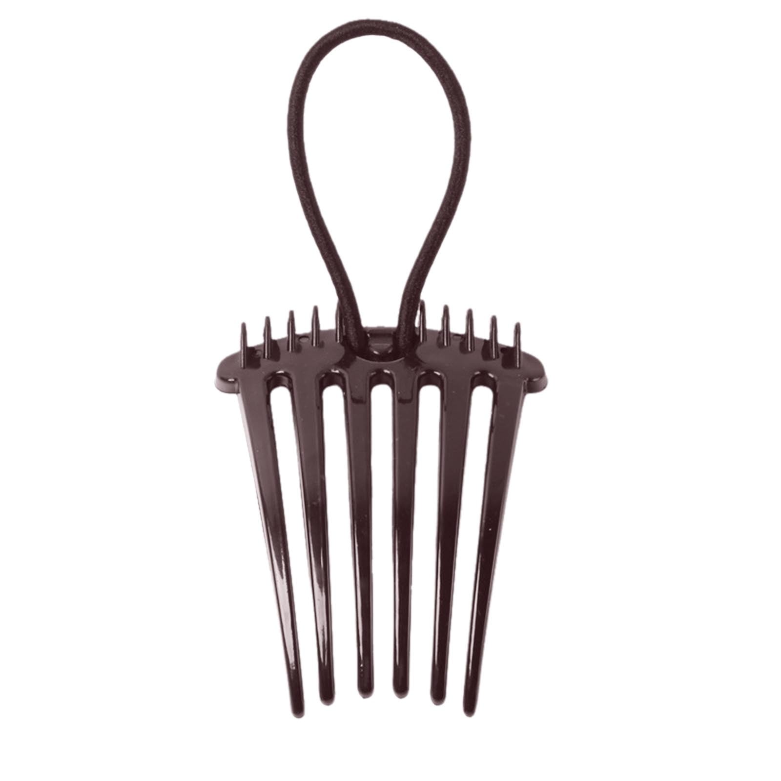 Barrettes Hair Accessory for Elegant Style - Leather Band Ponytail Comb ...