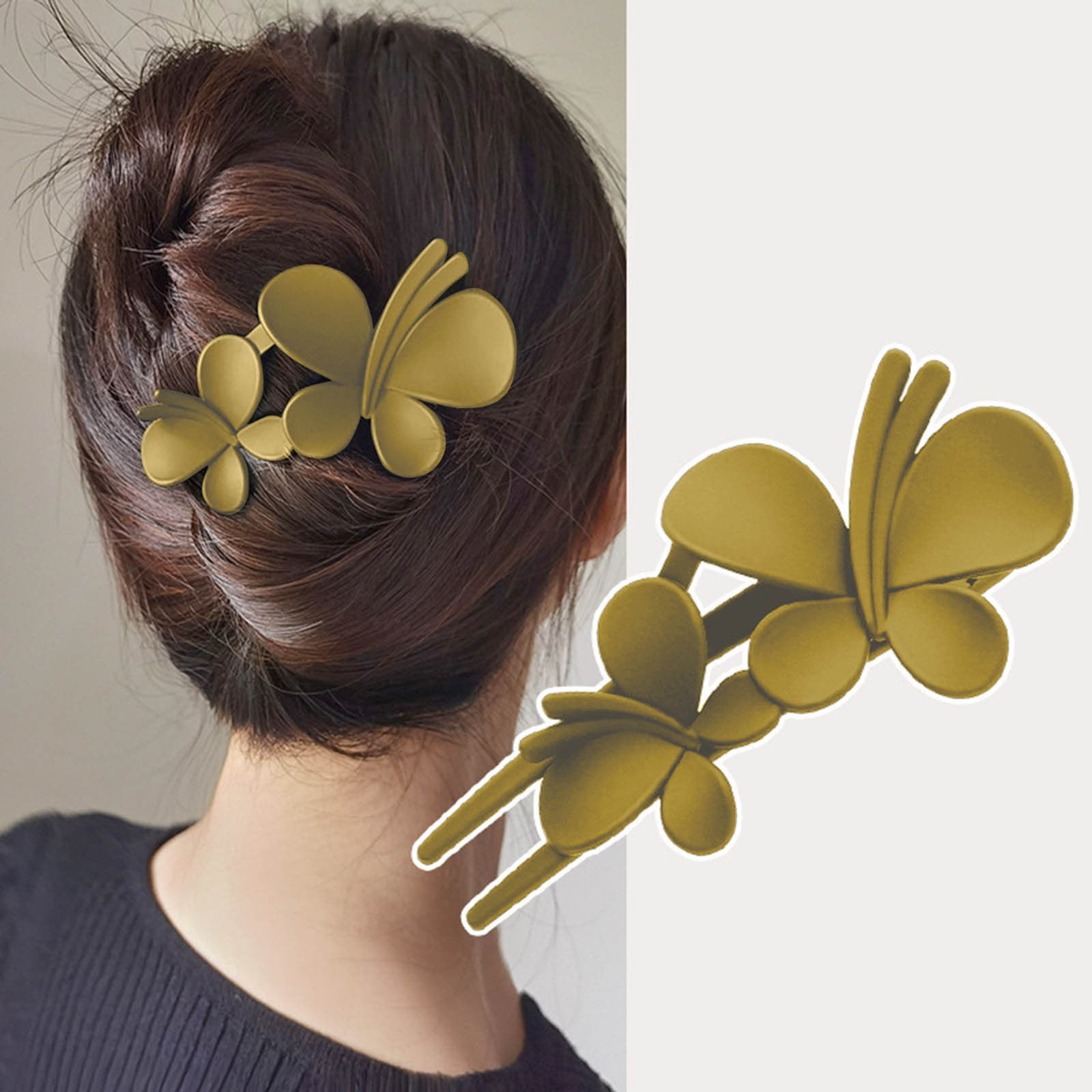 Barrettes Hair for Women Bun Head Artifact Back Head Sleek Styling ...