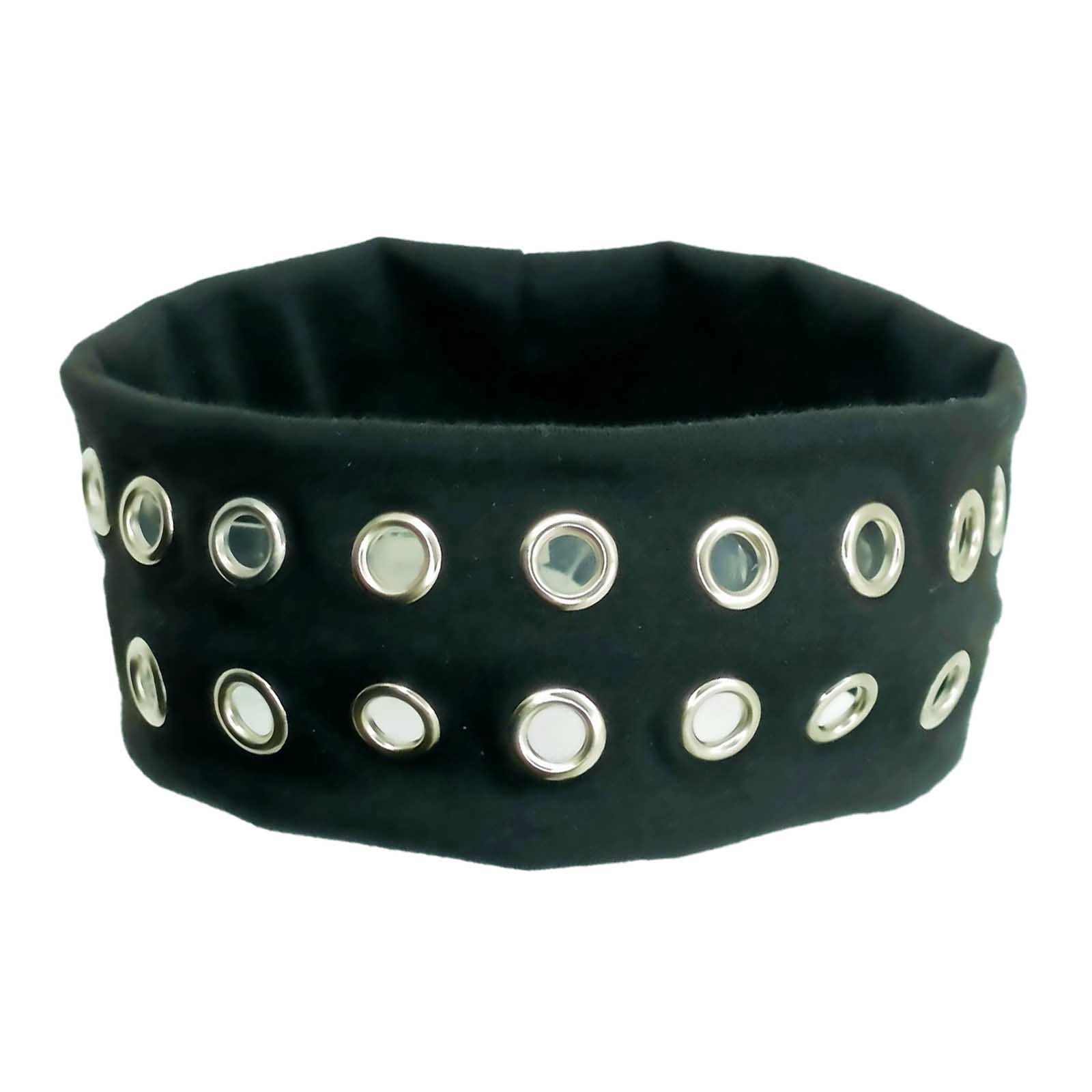 Barrettes Headband Punk Style Stretch Headband with Grom Met Studs ...