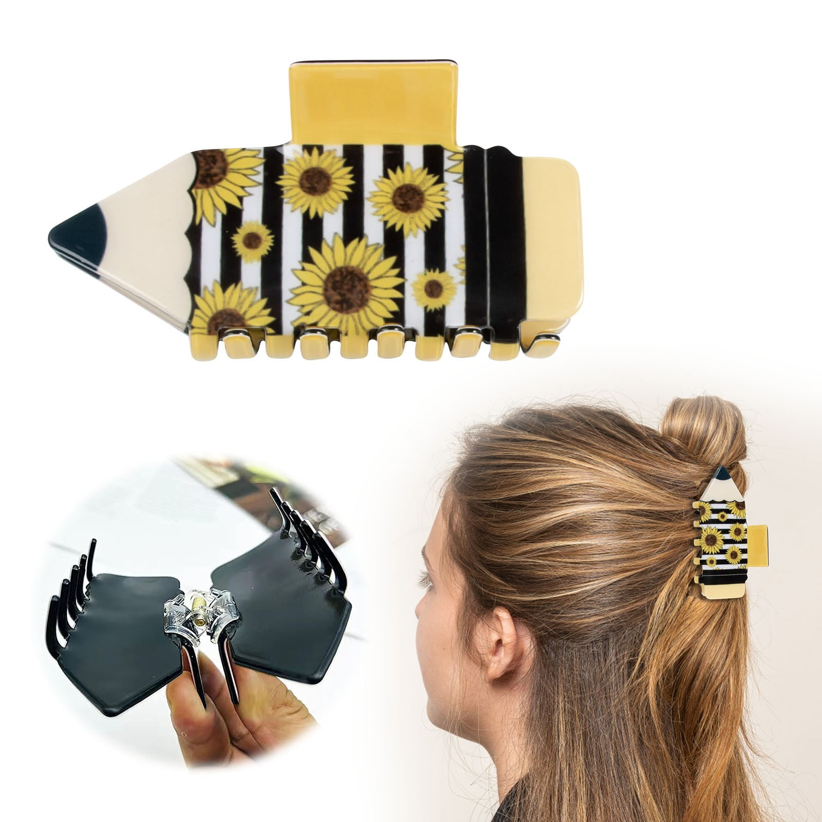 Barrettes Pencil Clips Hair Accessories for Teachers Appreciation Back ...