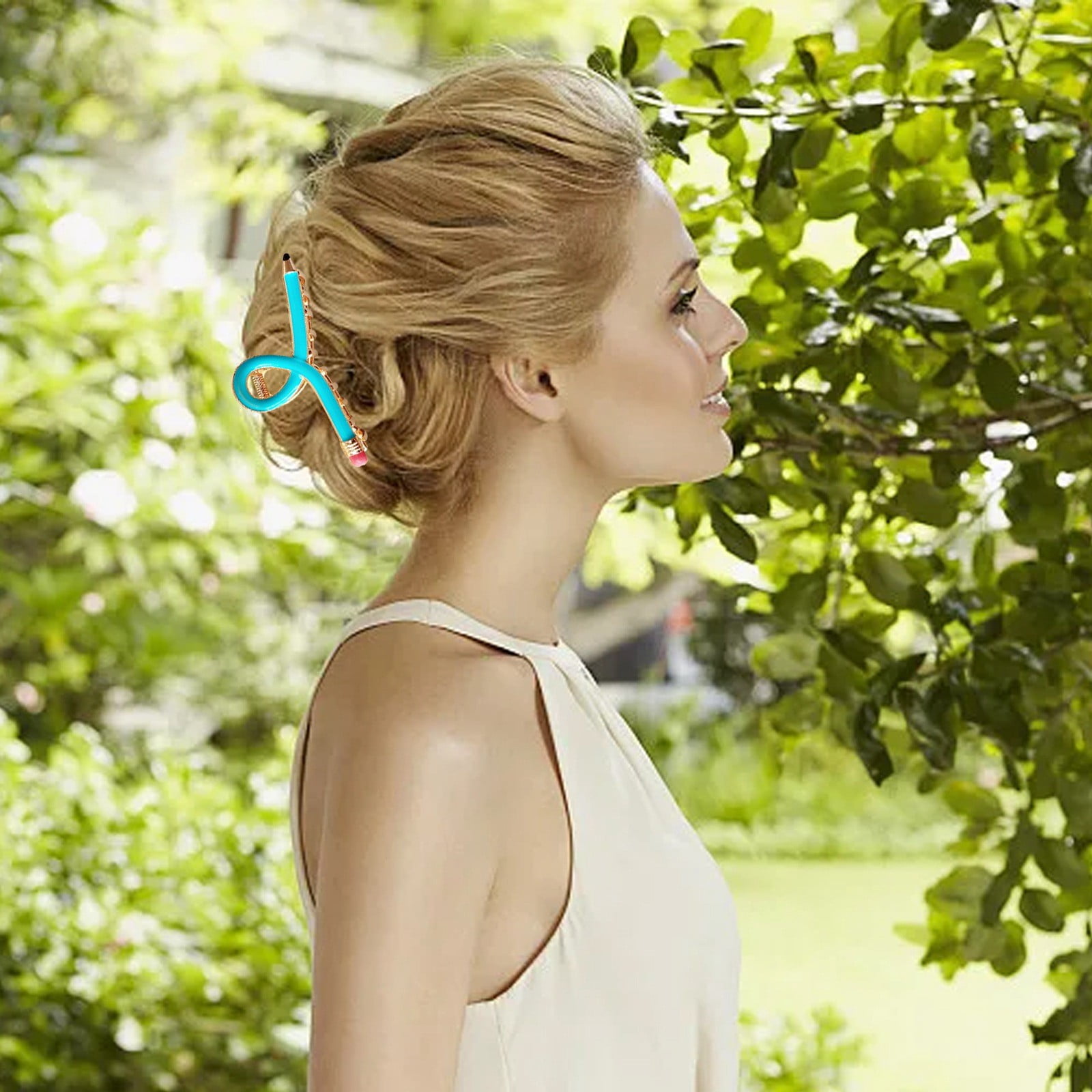 Barrettes Pencil Hair Clips – Cute Nonslip Hair Clamp Accessories for ...