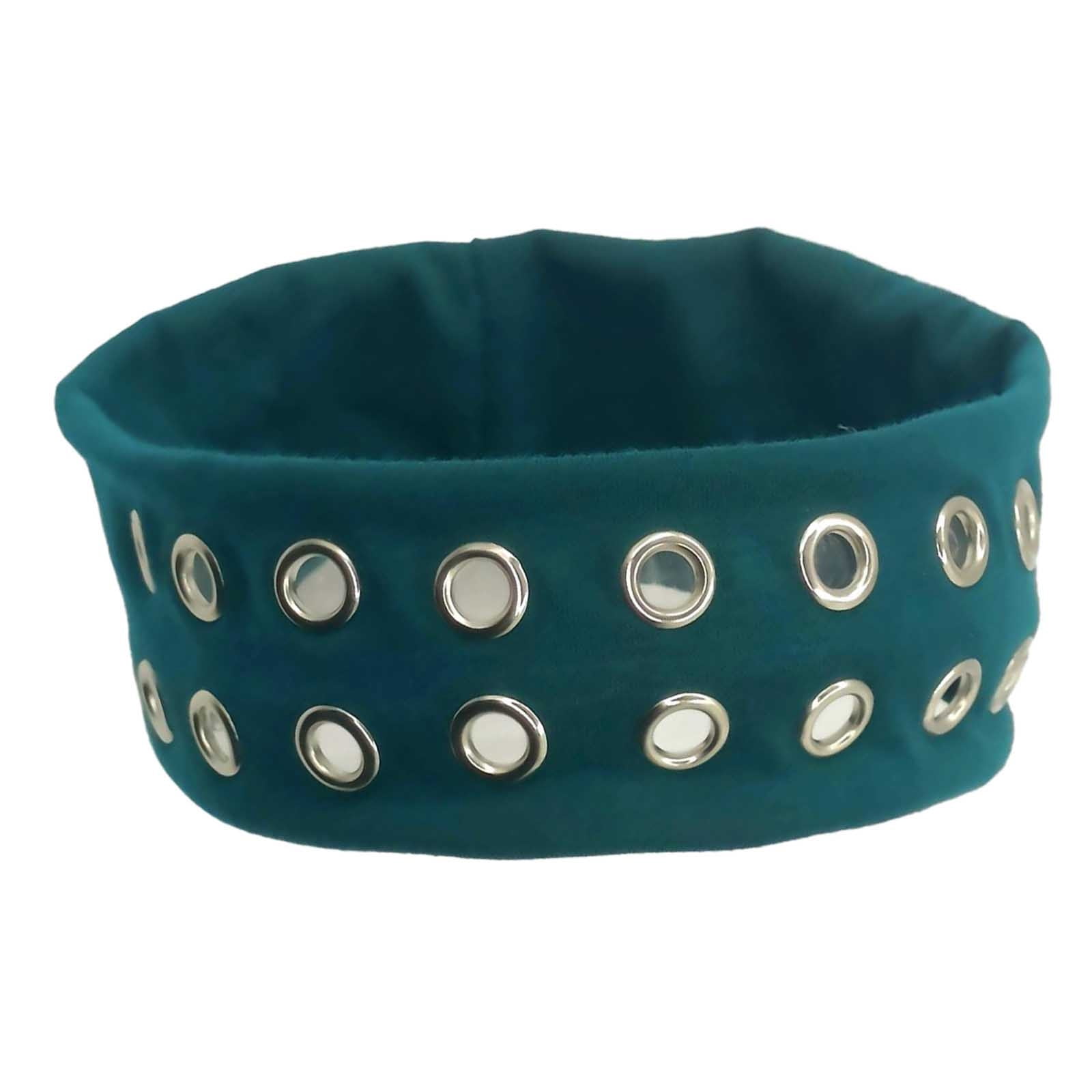 Barrettes Punk Style Stretch Headband With Grom Met Studs Breathable ...