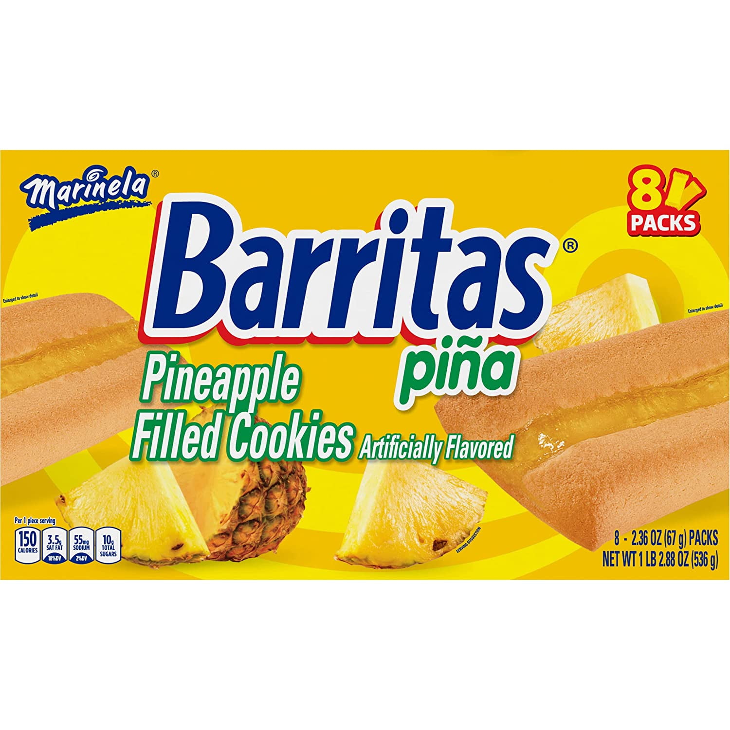 Barrias Piña Filled Cookies, 8 packs, 18.88 oz - Walmart.com