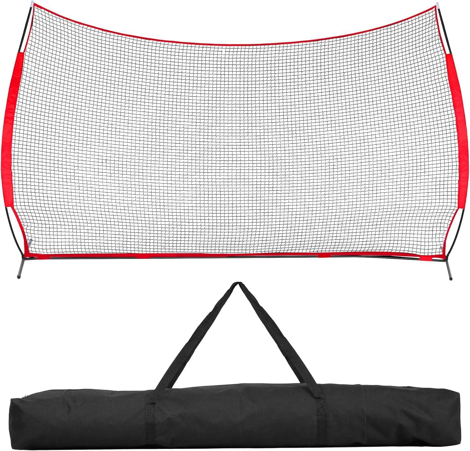 Barricade Backstop Net 10'x16', Sturdy Sports Netting for Backyard ...