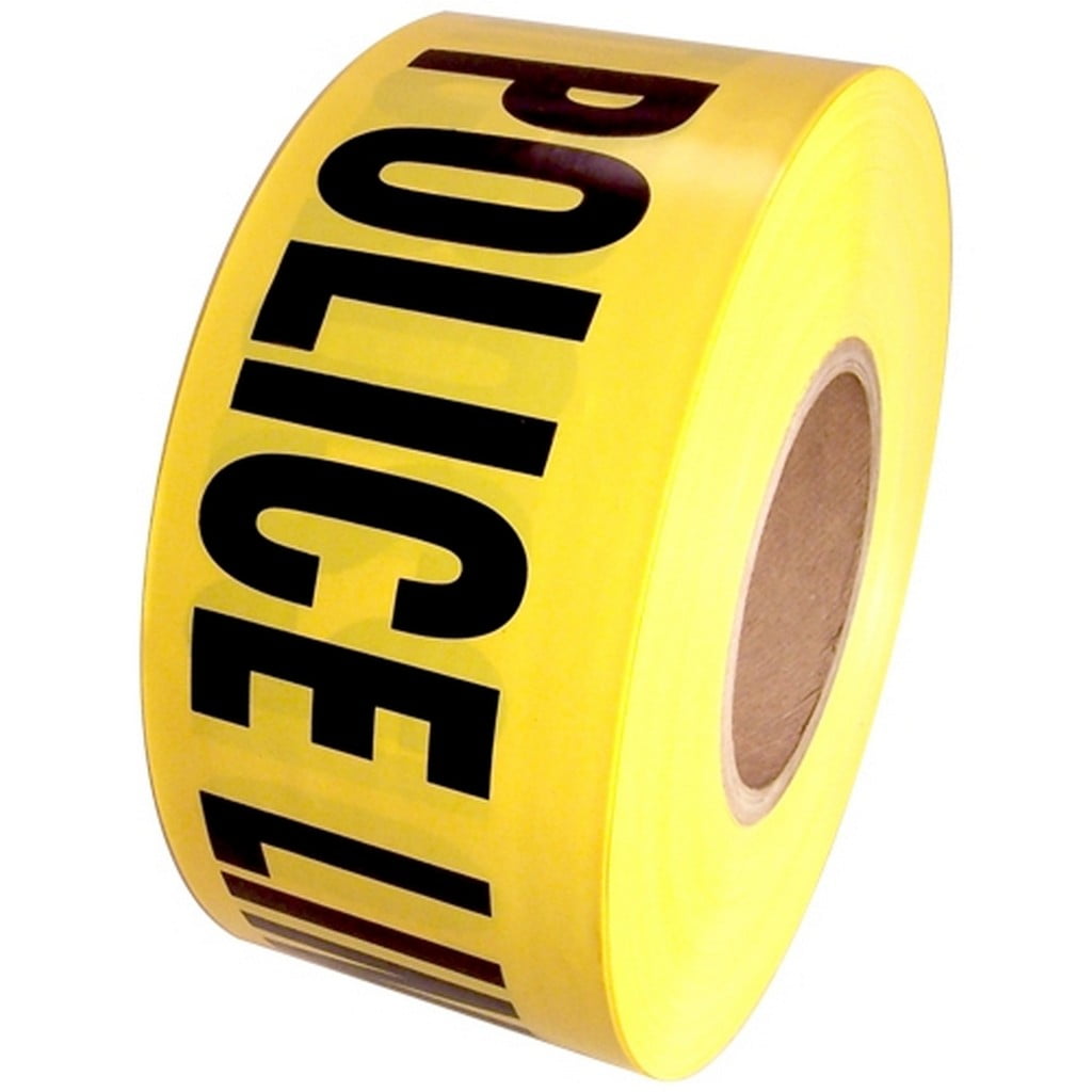 Barricade Tape Police Line Do Not Cross Yellow 3" X 1000 Ft Non ...