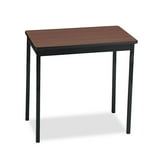 Barricks Utility Table, Rectangular, 30w X 18d X 30h, Walnut/black ...