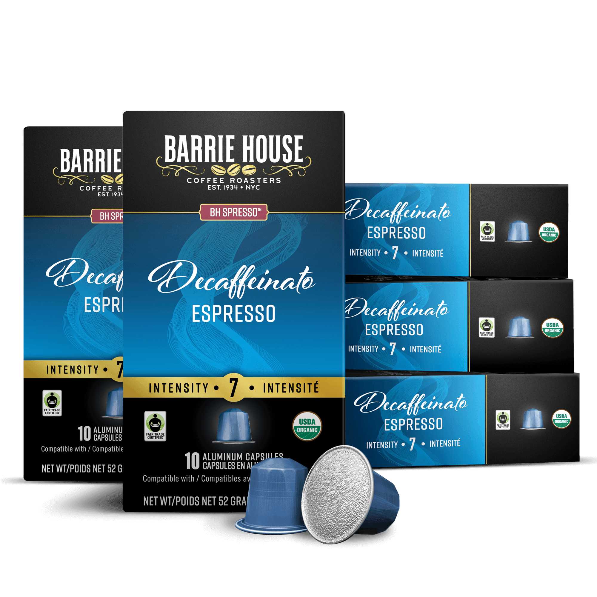 Barrie House Decaffeinato Decaf Espresso Capsules, OriginalLine ...