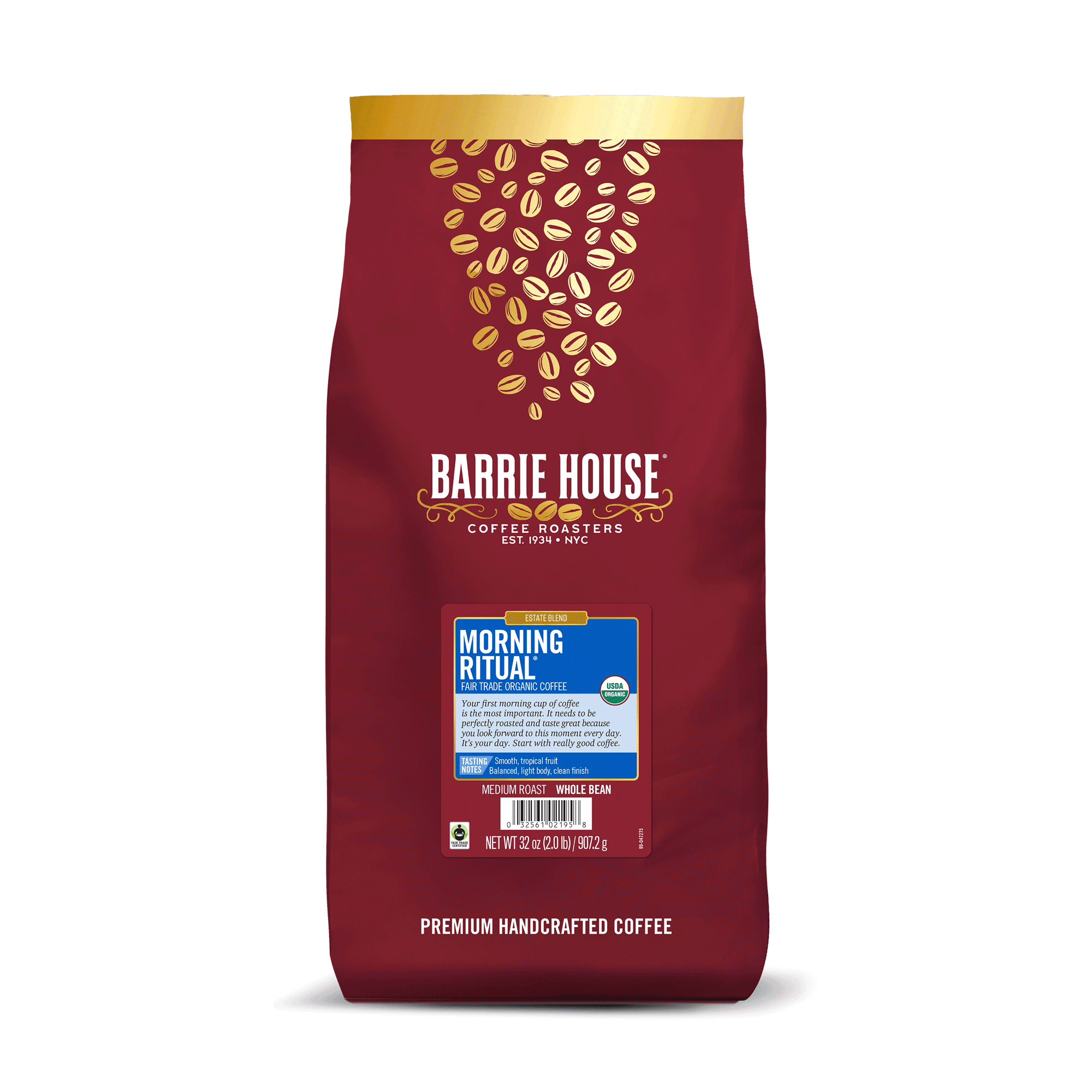 Barrie House Morning Ritual® Breakfast Blend Premium Whole Bean Coffee ...