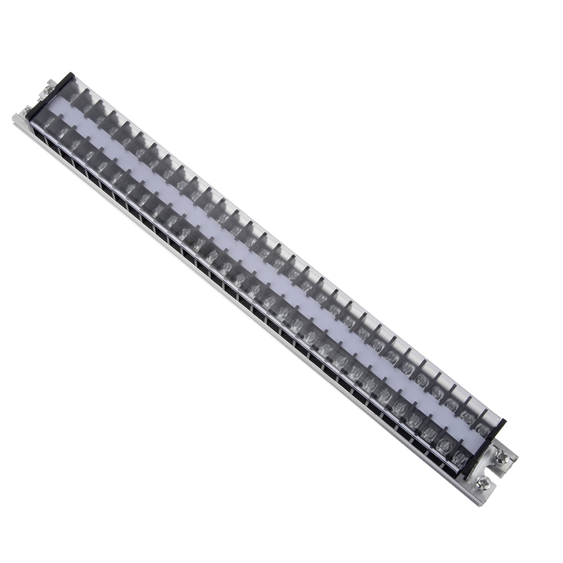 Barrier Terminal Strip Block 660V 15A Dual Row 30P DIN Rail Base Screw ...