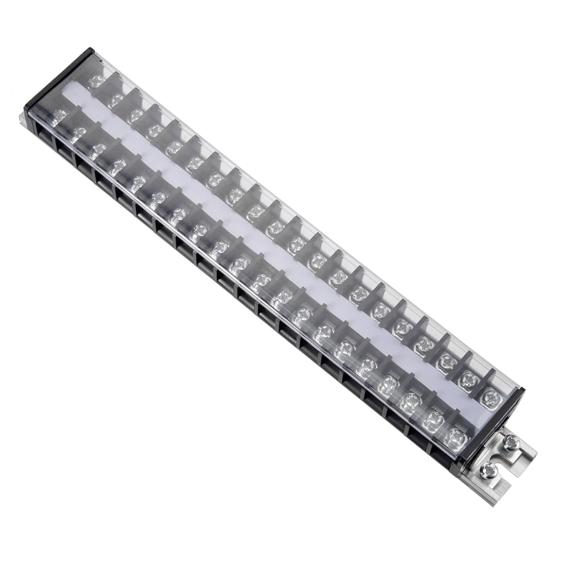 Barrier Terminal Strip Block 660V 20A Dual Rows 20 Position DIN Rail ...