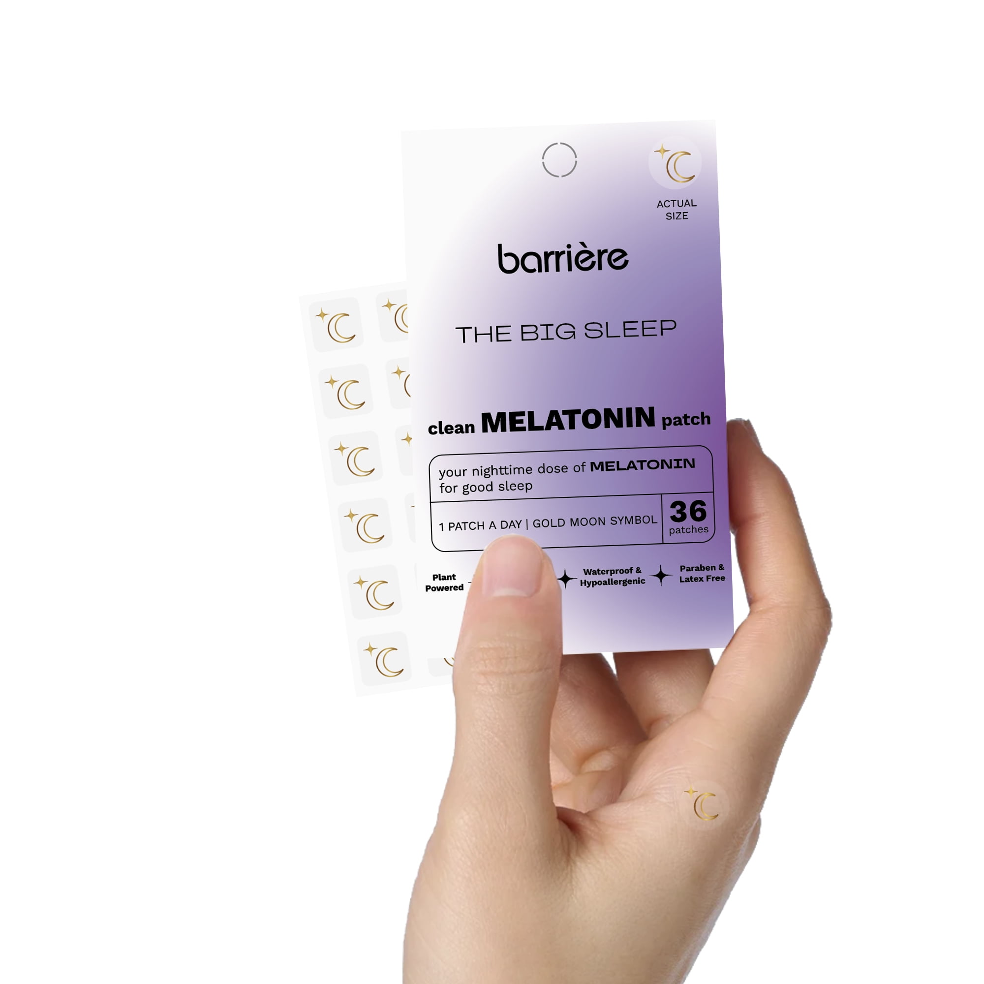Barriere The Big Sleep Clean Melatonin patch 36 ea gold moon - Walmart.com
