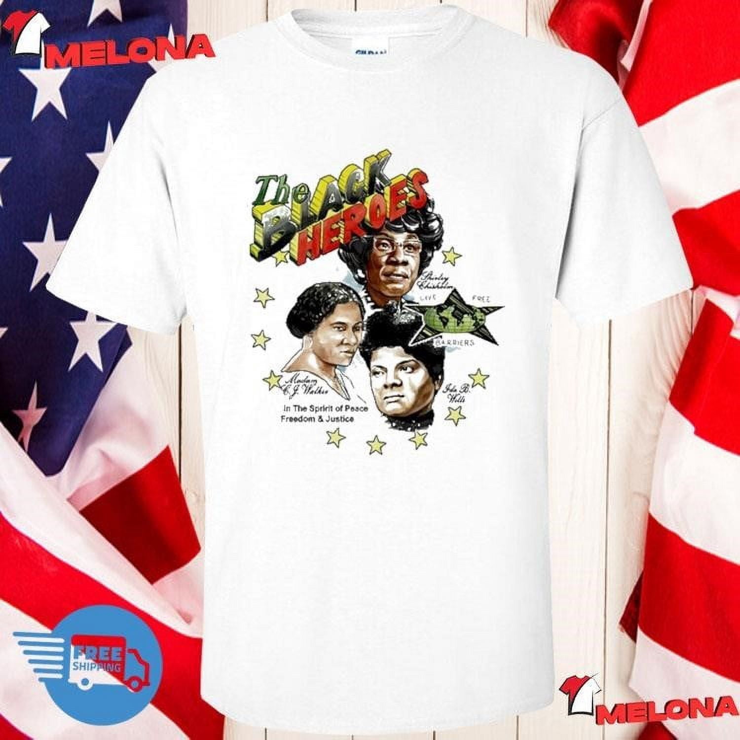 Barriers World Wide The Womens Black Heroes T-shirt - Walmart.com