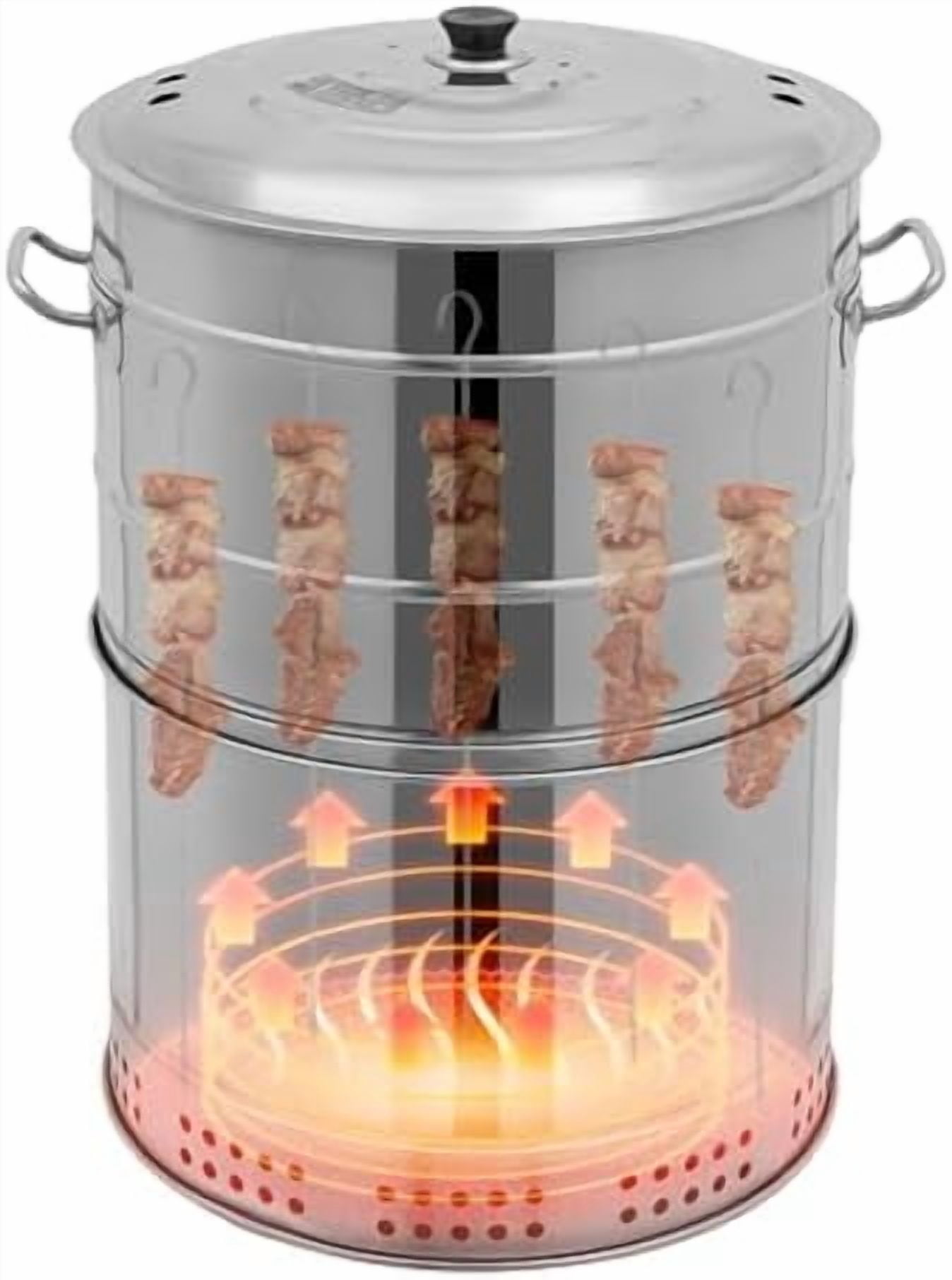 Barril Para Asar Carne, Large Portable Charcoal Grills with S Hook ...