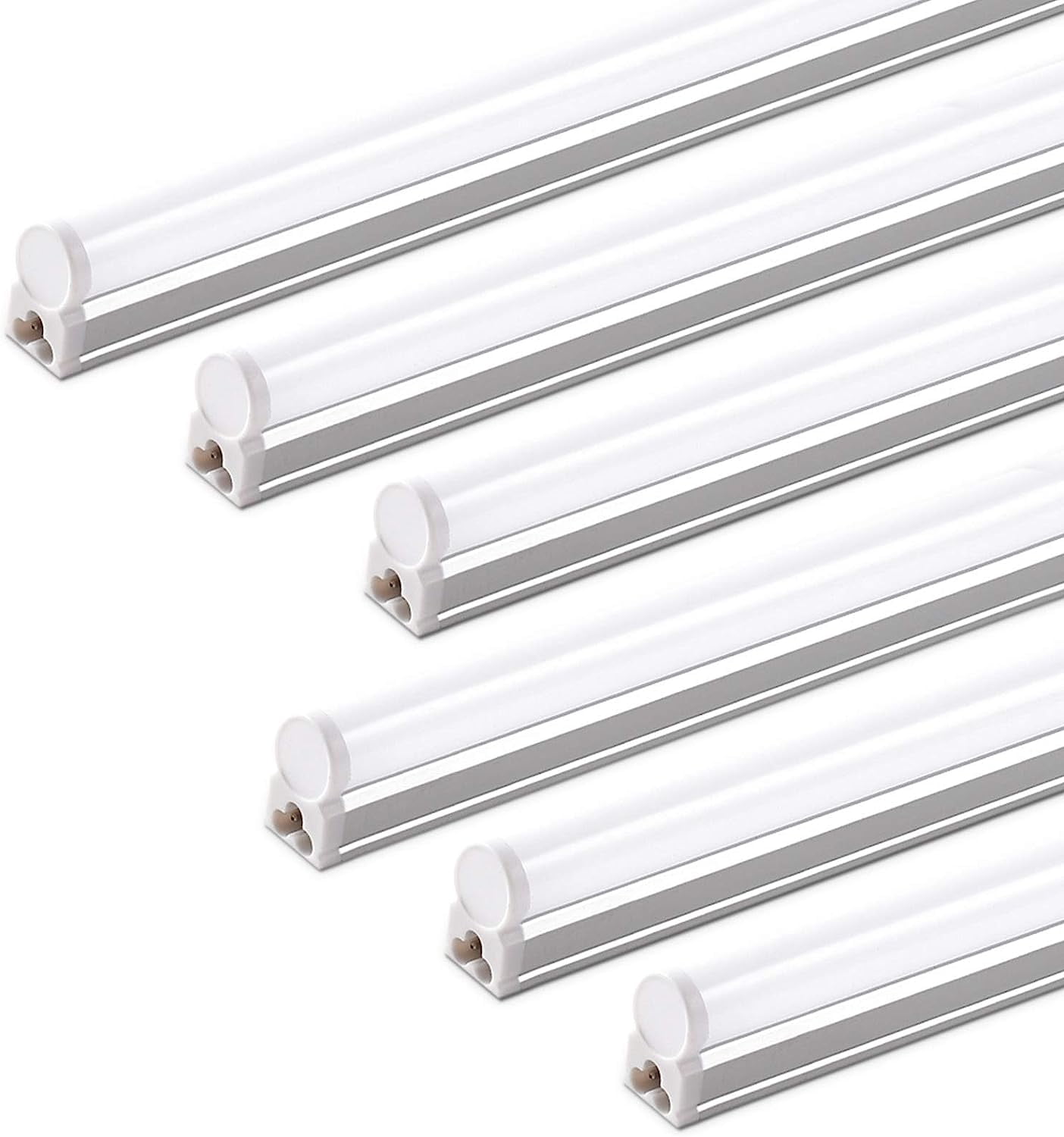 Free Shipping! Barrina 6 Pack LED T5 Integrated Single Fixture, 4FT ...