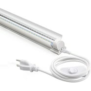 Hyper Tough 4 ft Steel, 5000 Lumen LED Shop Light, Grey - Walmart.com