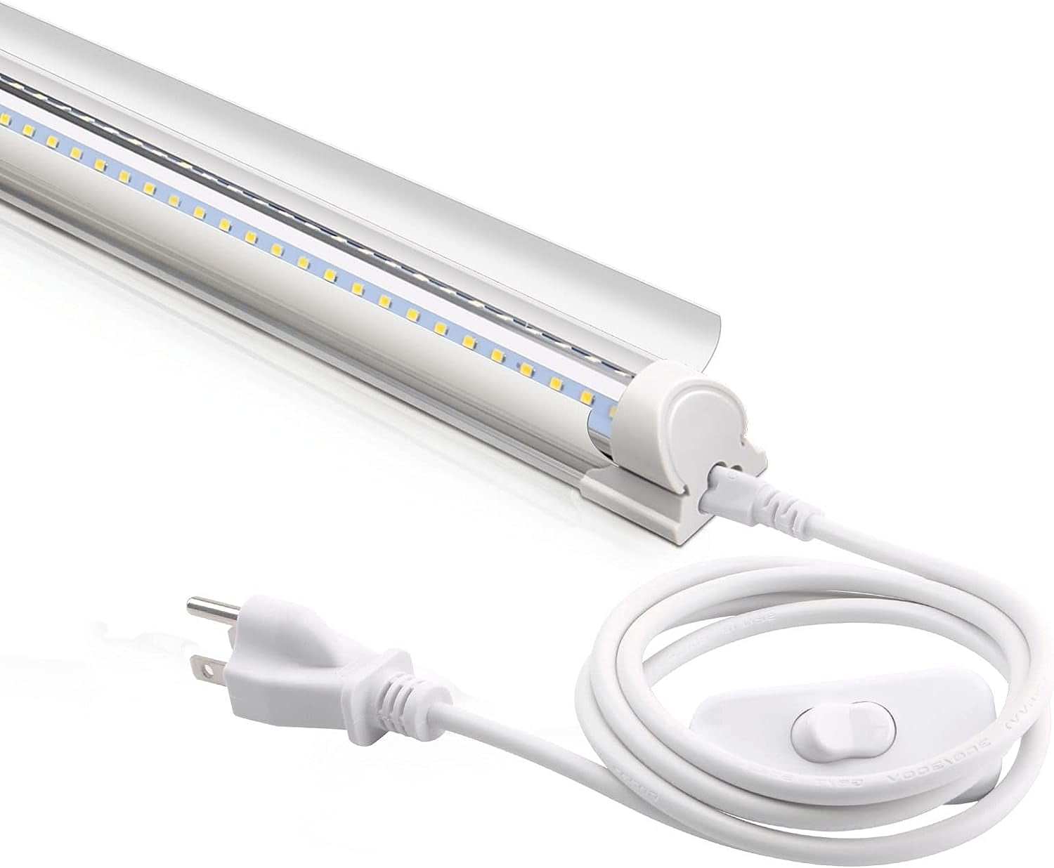 Barrina 4FT LED Shop Light, 40W 5000LM, Garage Lighting, V Shape, Clear ...