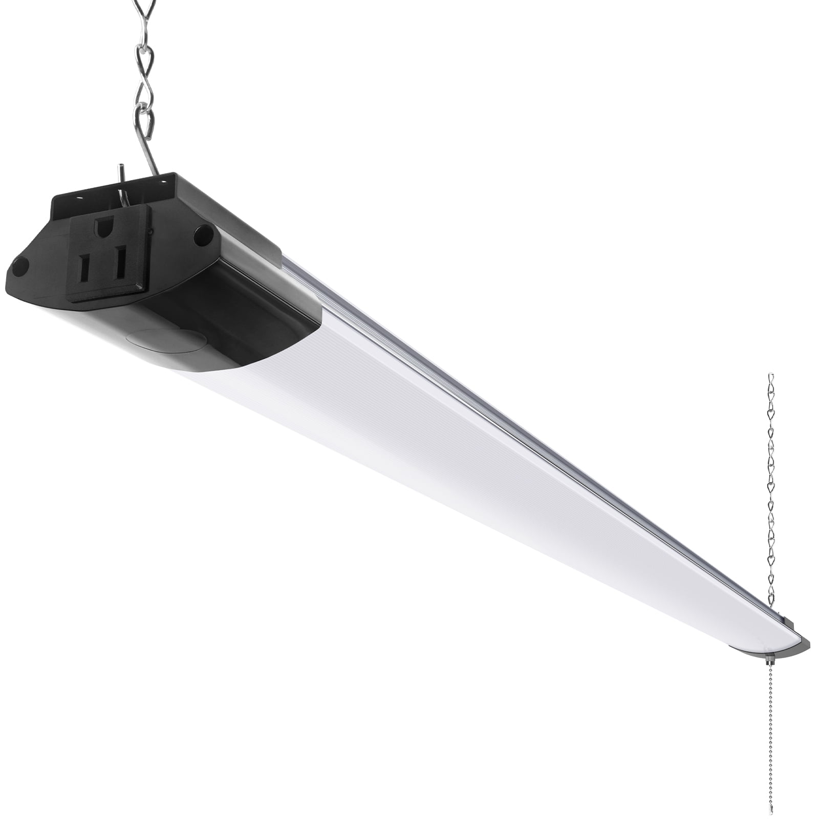Barrina LED Shop Light 4FT 84W 10000LM 5000K Linkable, ETL, Pull Chain ...