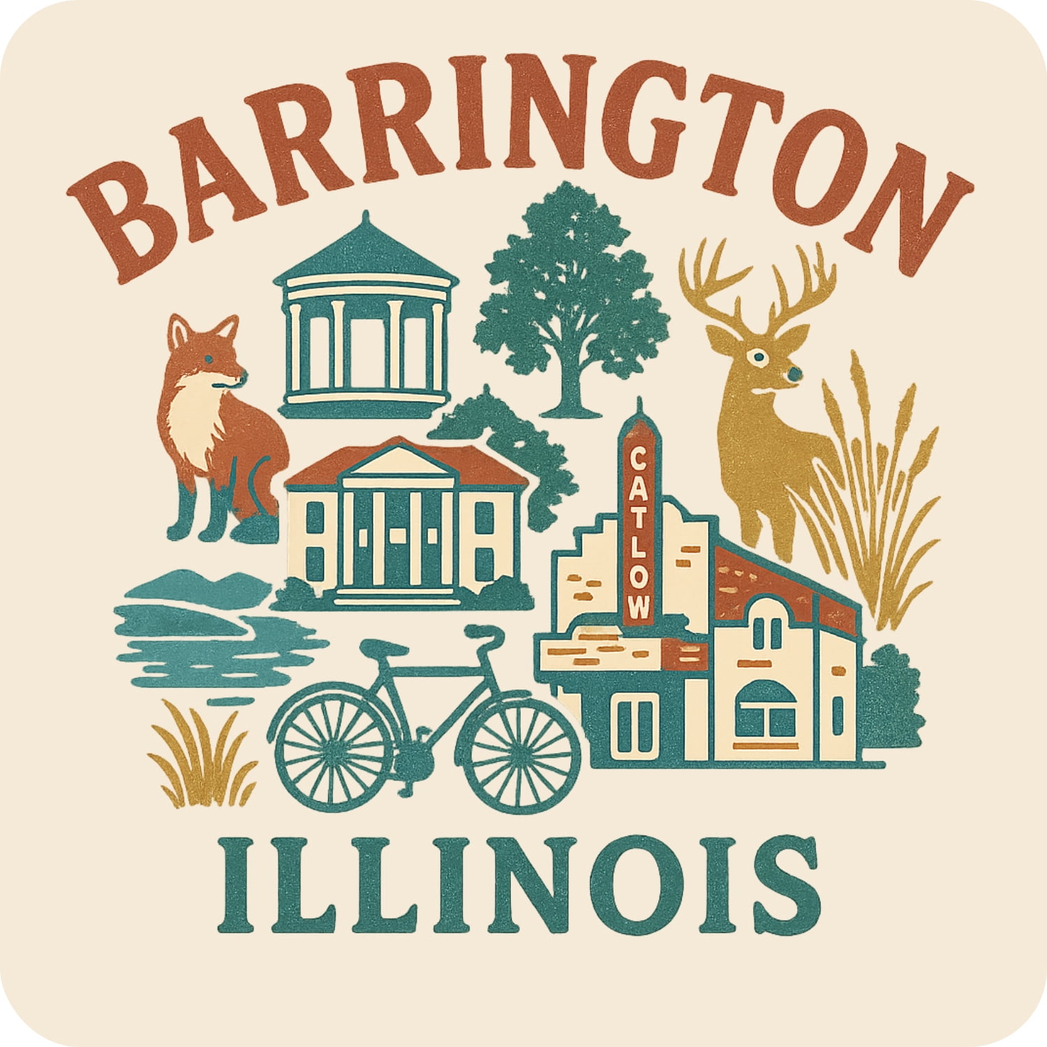 Barrington Illinois Keepsakes Souvenir Vinyl Sticker – Destination ...