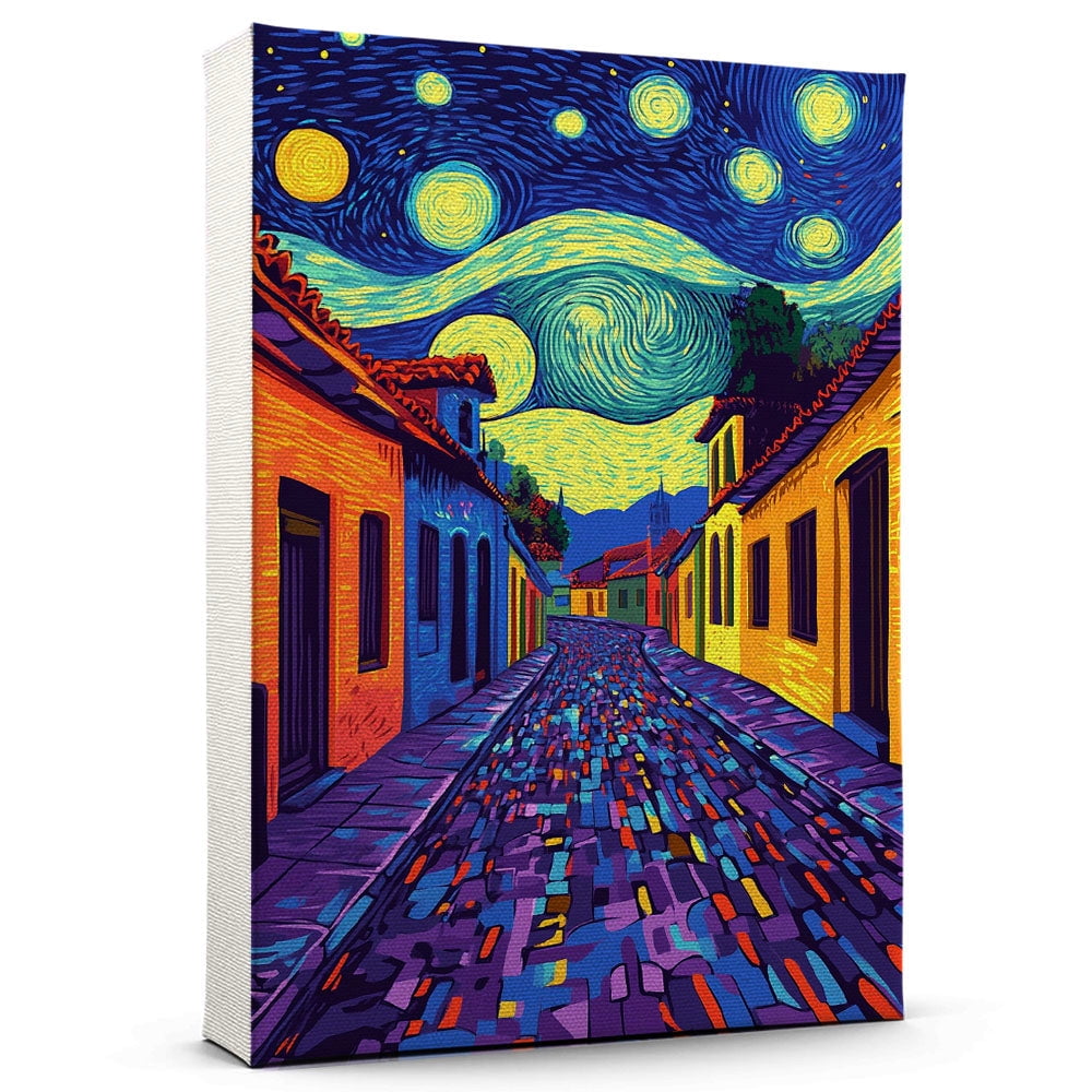 Barrio Santa Helena Bogota Travel Canvas Art Print, Colombia Canvas ...