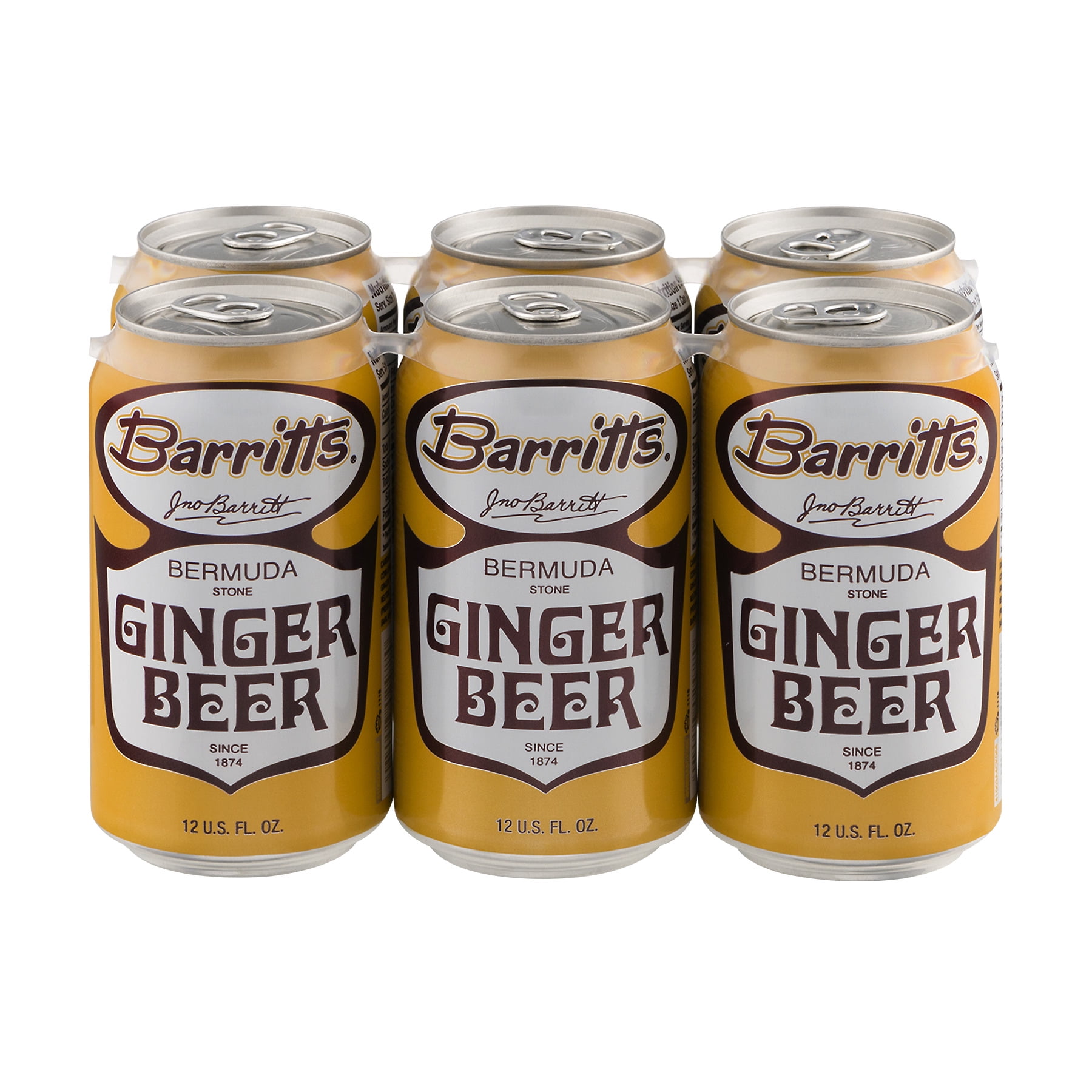 Barritt's Bermuda Stone Ginger Beer - 6 PK, 12.0 fl oz - Walmart.com