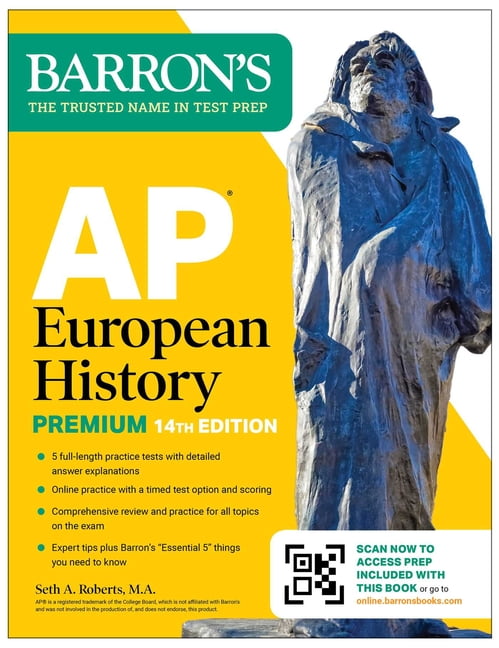 Barron's AP Prep AP European History Premium, Fourteenth Edition: Prep ...