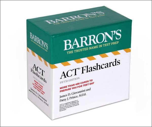Pre-Owned Barron's ACT Prep: ACT Flashcards, Fifth Edition: Up-to-Date ...