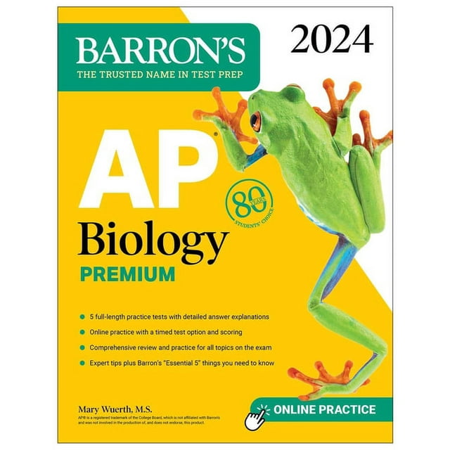 Barron's AP Prep: AP Biology Premium, 2024: Comprehensive Review With 5 ...