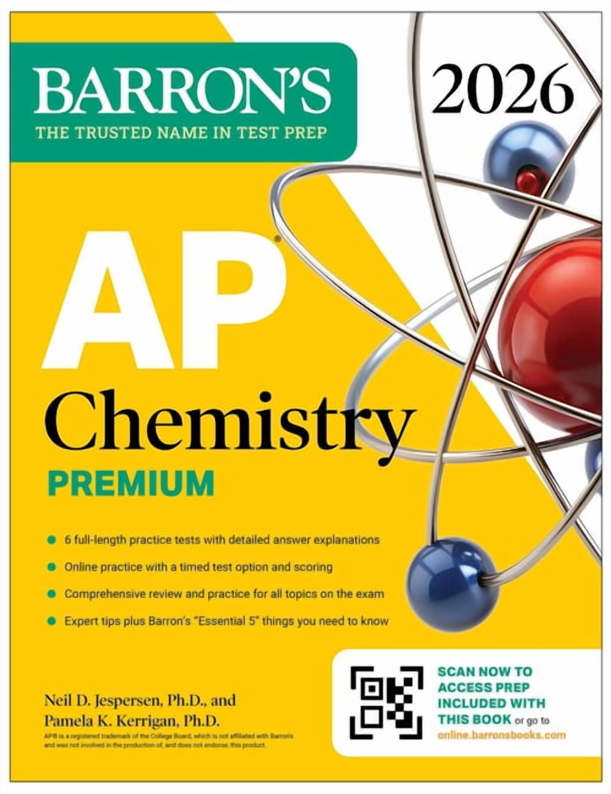 Barron's AP Prep AP Chemistry Premium, 2026: Prep Book with 6 Practice ...