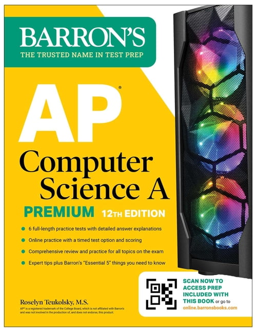 Barron's AP Prep AP Computer Science a Premium, 12th Edition: Prep Book ...