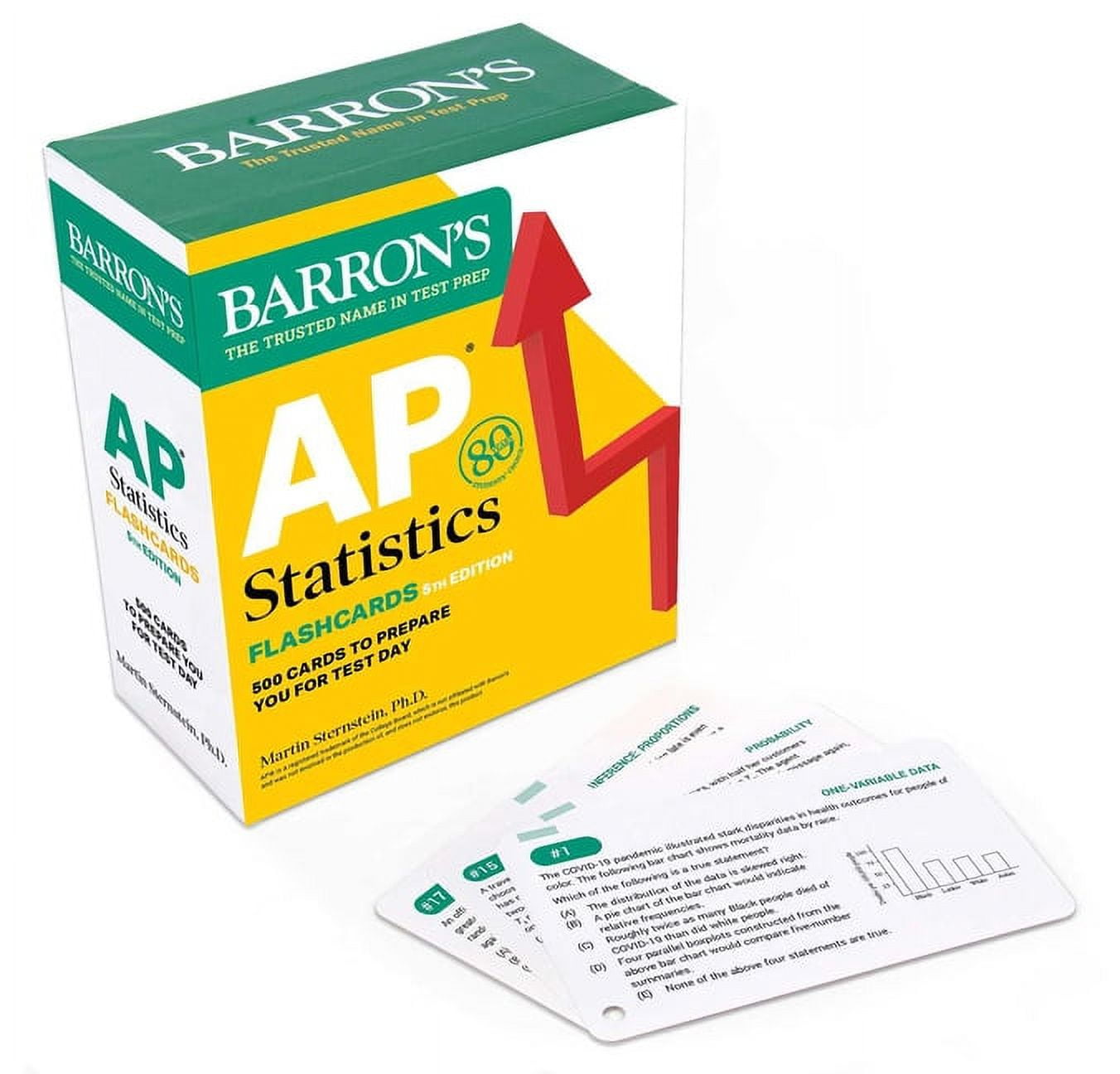 Barron's AP Prep: AP Statistics Flashcards, Fifth Edition: Up-to-Date ...