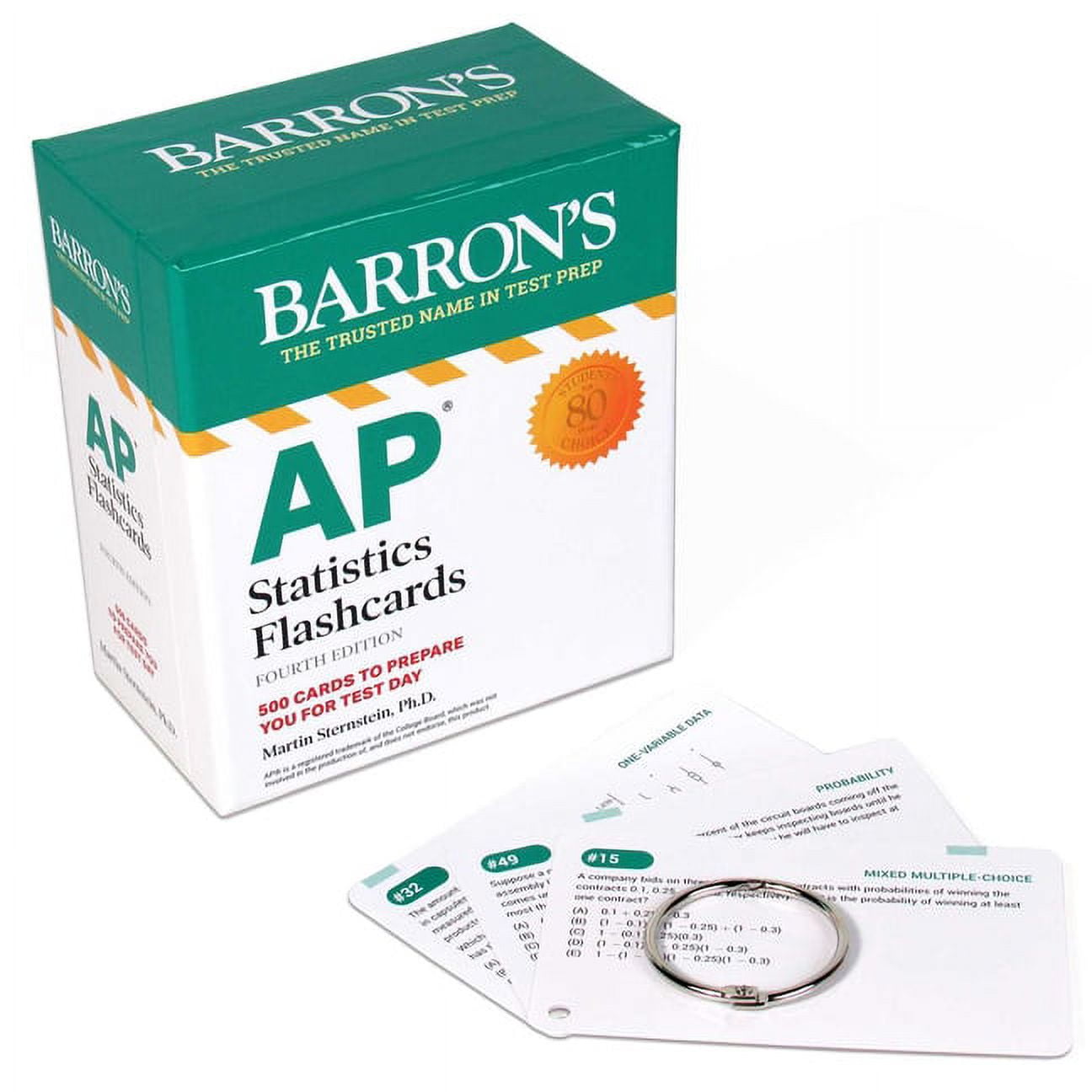 Barron's AP Prep: AP Statistics Flashcards, Fourth Edition: Up-to-Date ...