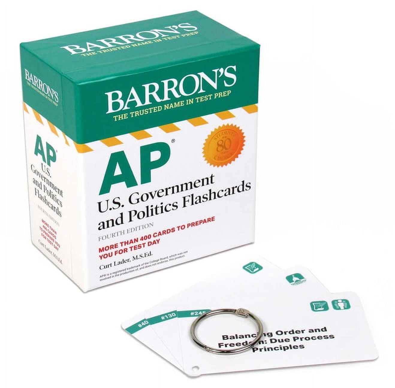 Barron's AP Prep: AP U.S. Government and Politics Flashcards, Fourth ...