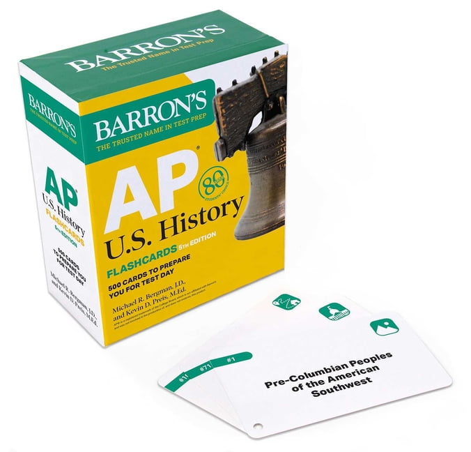 Barron's AP Prep: AP U.S. History Flashcards, Fifth Edition: Up-to-Date ...