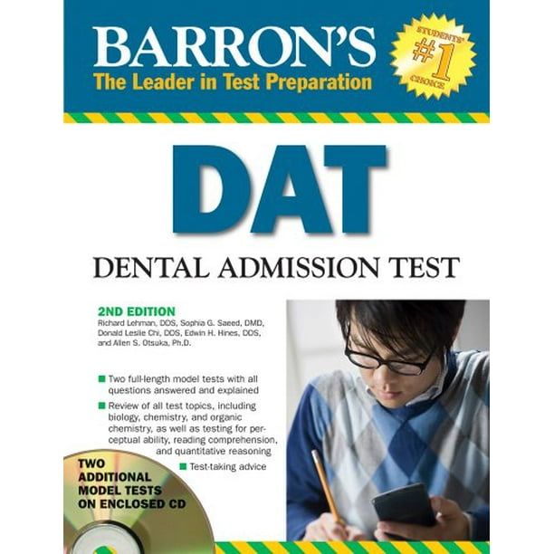 Pre-Owned DAT : Dental Admissions Test (Paperback) 9780764193842 ...