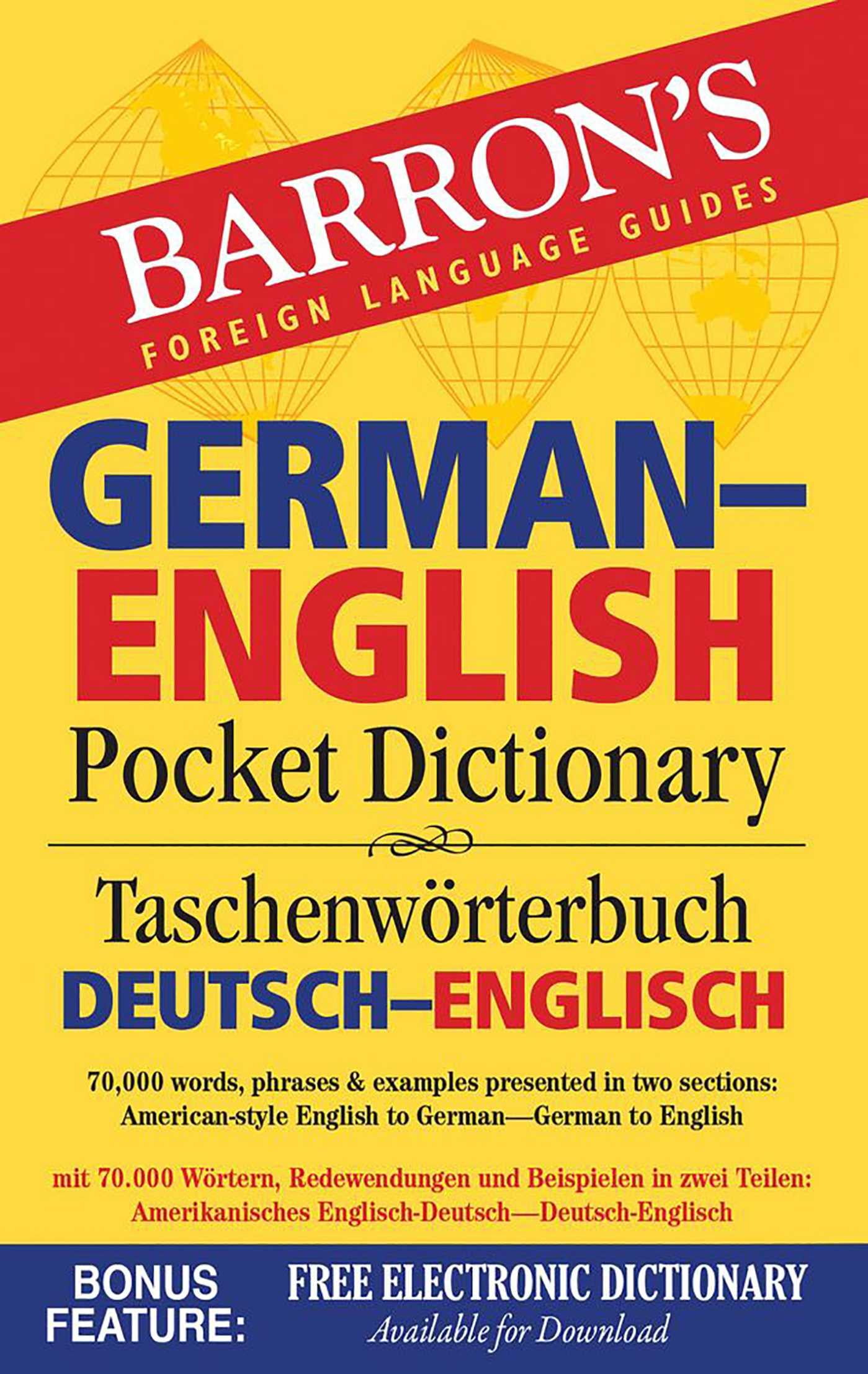 Barron's Pocket Bilingual Dictionaries: German-English Pocket ...