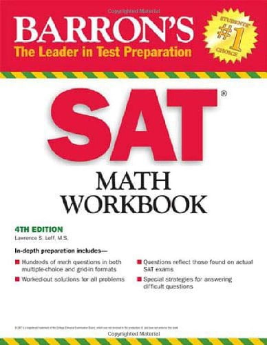 Pre-Owned Barron's SAT Math Workbook (Paperback) 0764141961 ...