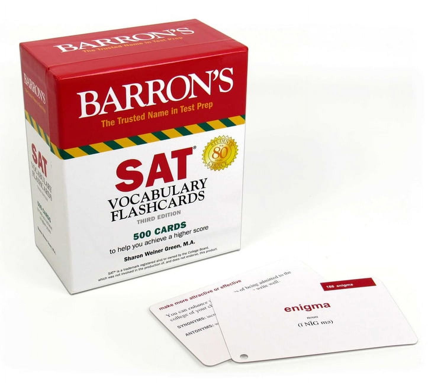 Barron's Test Prep: SAT Vocabulary Flashcards: 500 Cards Reflecting the ...