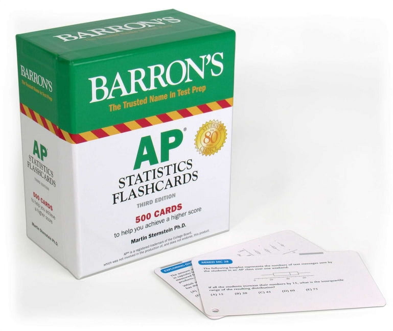 Barron's Test Prep: AP Statistics Flashcards (Cards) - Walmart.com