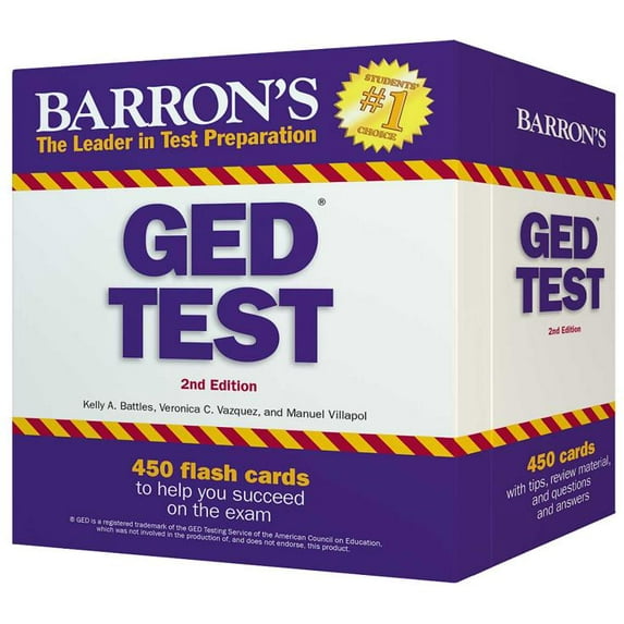 Barron's Test Prep: GED Test Flash Cards : 450 Flash Cards to Help You ...