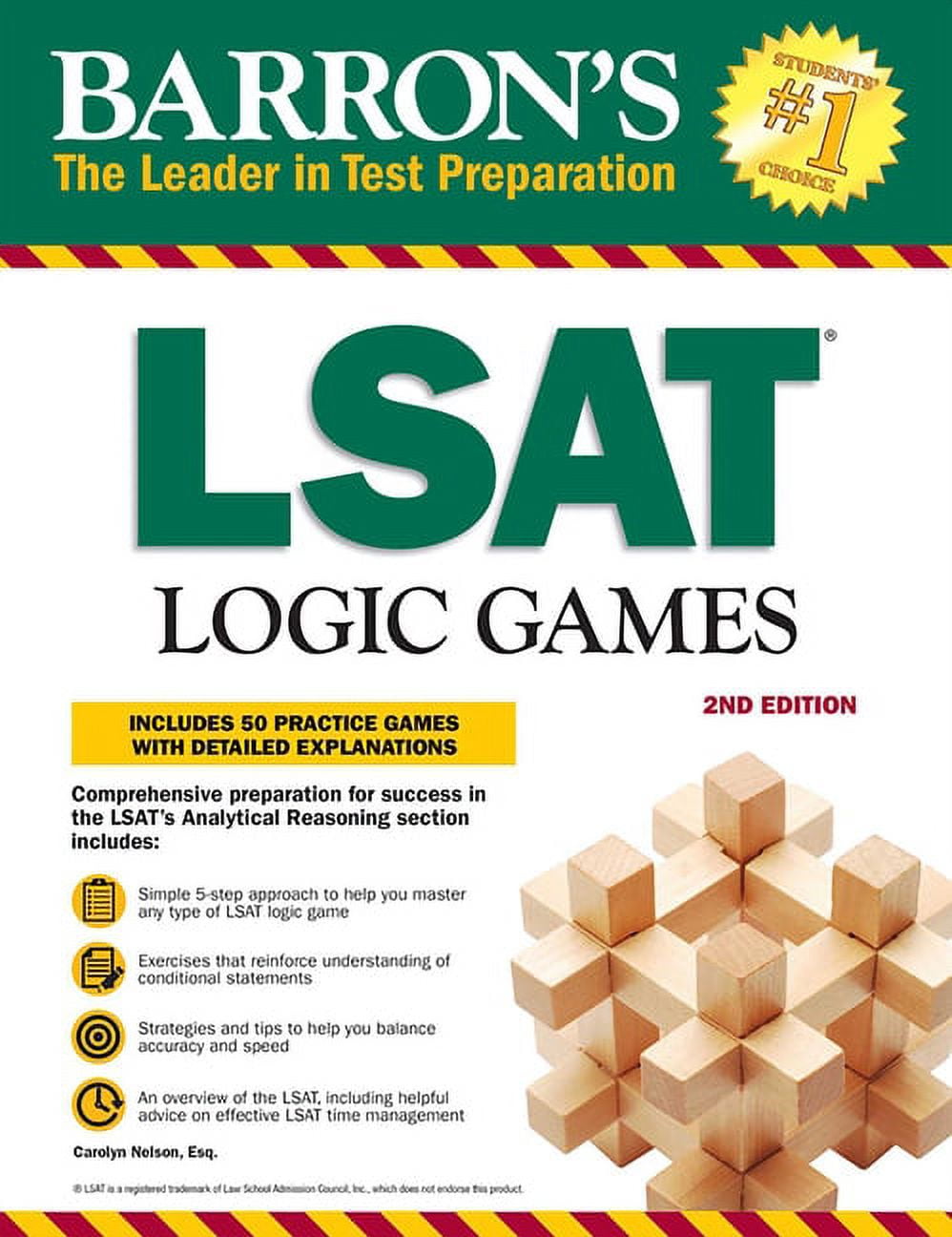 Barron's Test Prep: LSAT Logic Games : Includes 50 Practice Games with ...