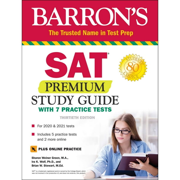 Barron's Test Prep: SAT Premium Study Guide with 7 Practice Tests ...