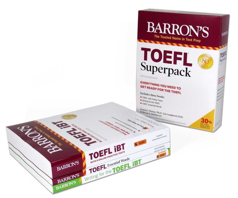 Barron's Test Prep: TOEFL Superpack: 3 Books + Practice Tests + Audio ...