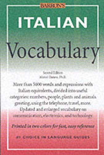 Pre-Owned Italian Vocabulary (Barron's Vocabulary Series) Paperback ...