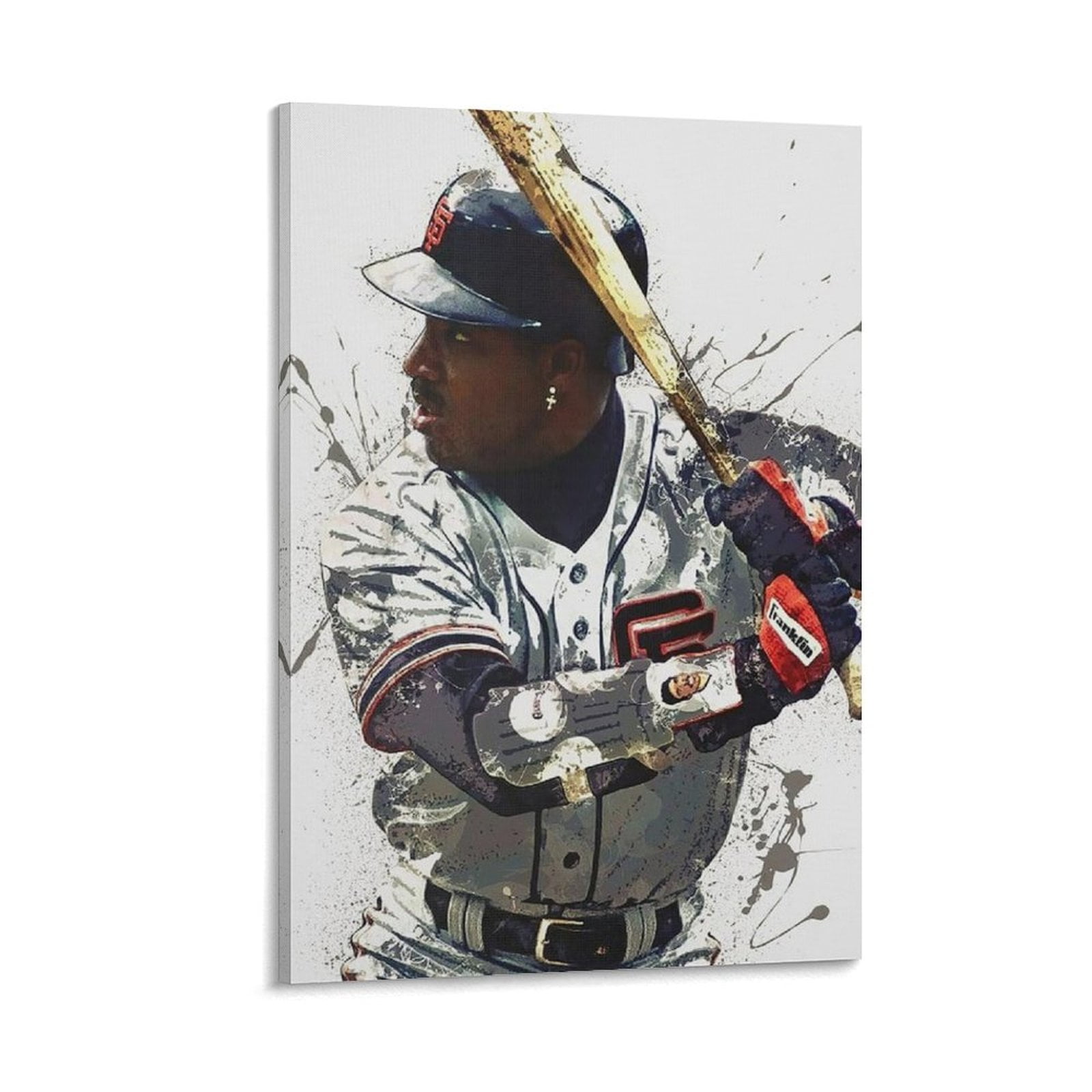 Barry Bonds Canvas Poster Bedroom Decor Landscape Office Room Decor ...