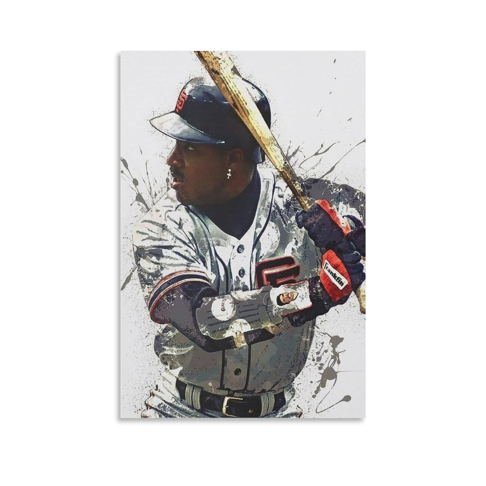 Barry Bonds Canvas Poster Bedroom Decor Landscape Office Room Decor ...
