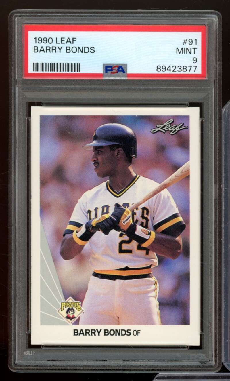 Barry Bonds Card 1990 Leaf #91 PSA 9 - Walmart.com