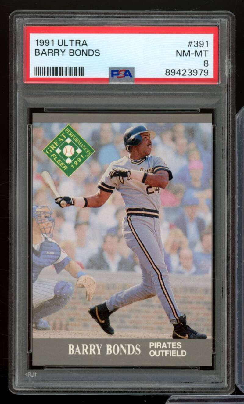 Barry Bonds Card 1991 Ultra #391 PSA 8 - Walmart.com